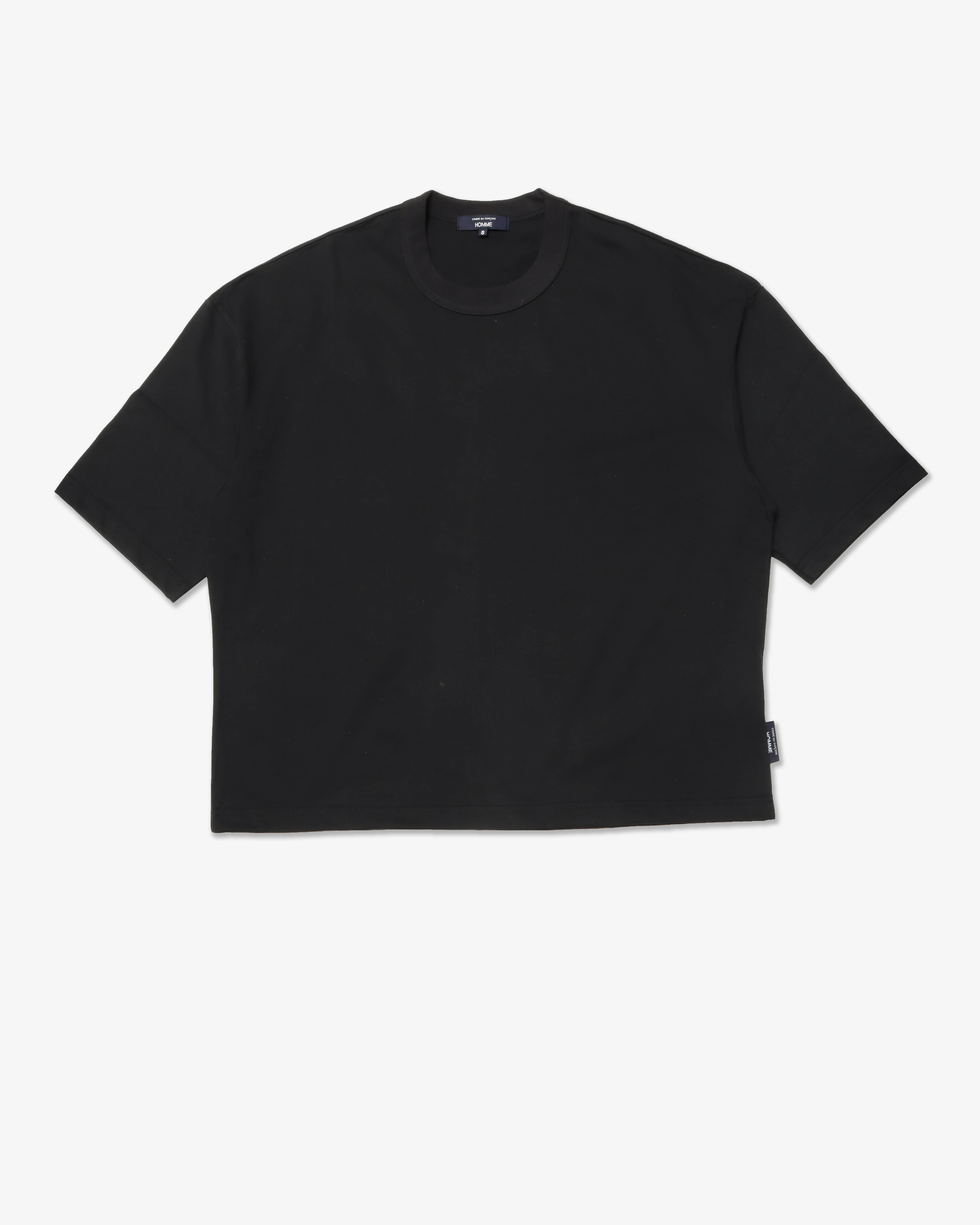 COMME des GARCONS HOMME: Cotton Napped Jersey (Black) | DSMG E-SHOP