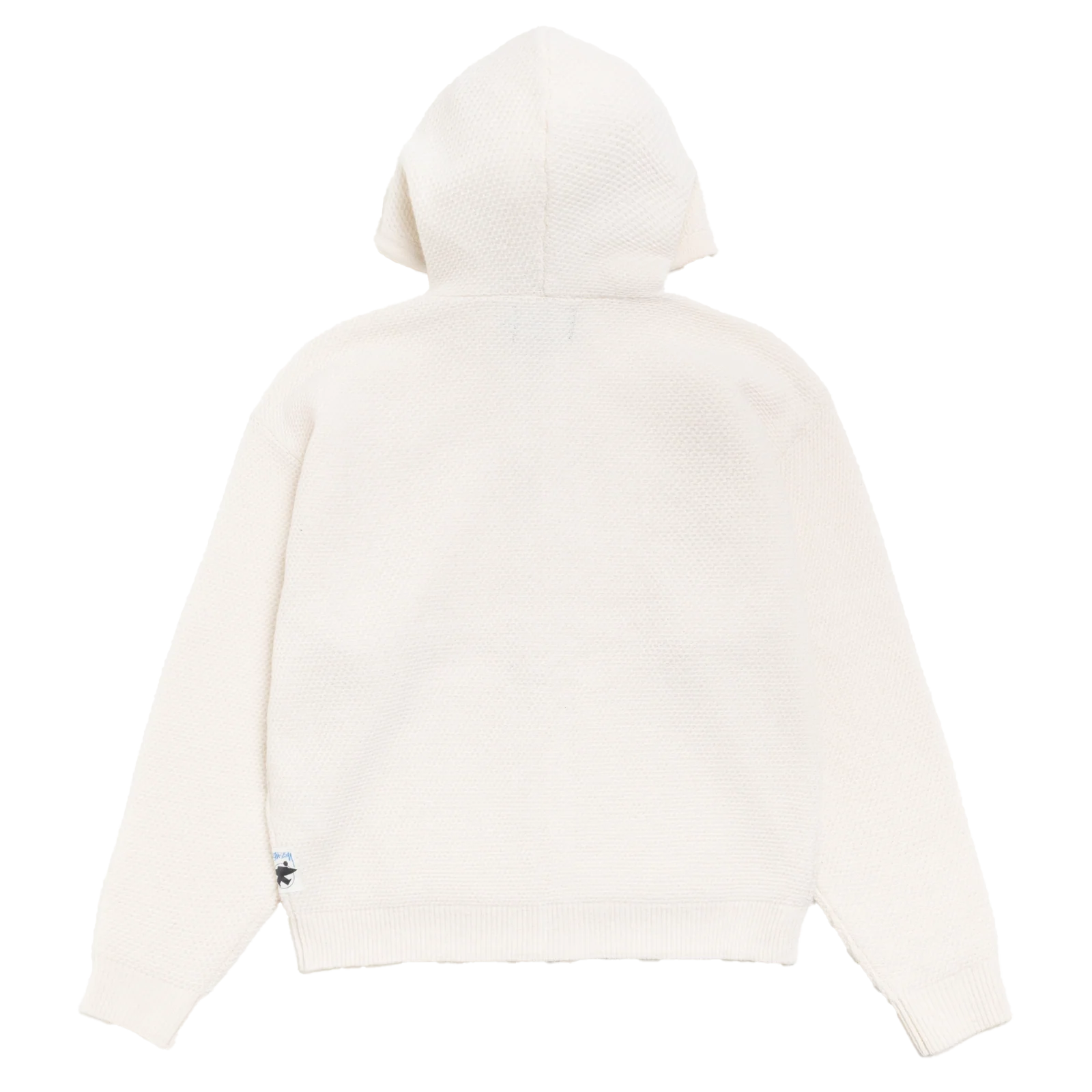 STUSSY: Textured Zip Hooded Sweater (Bone) | DSMG E-SHOP