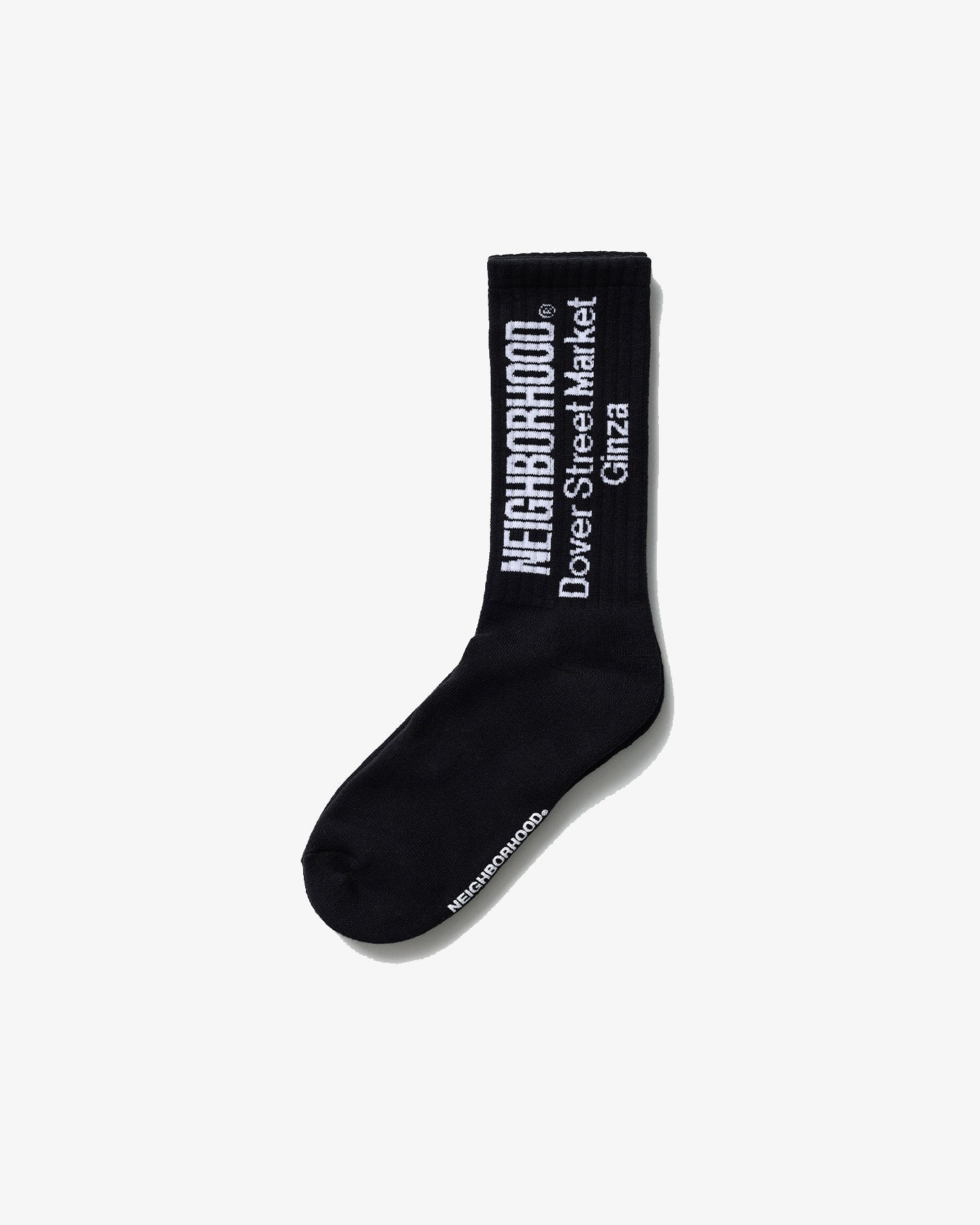 NEIGHBORHOOD: DSMG Logo Socks (Black) | DSMG E-SHOP