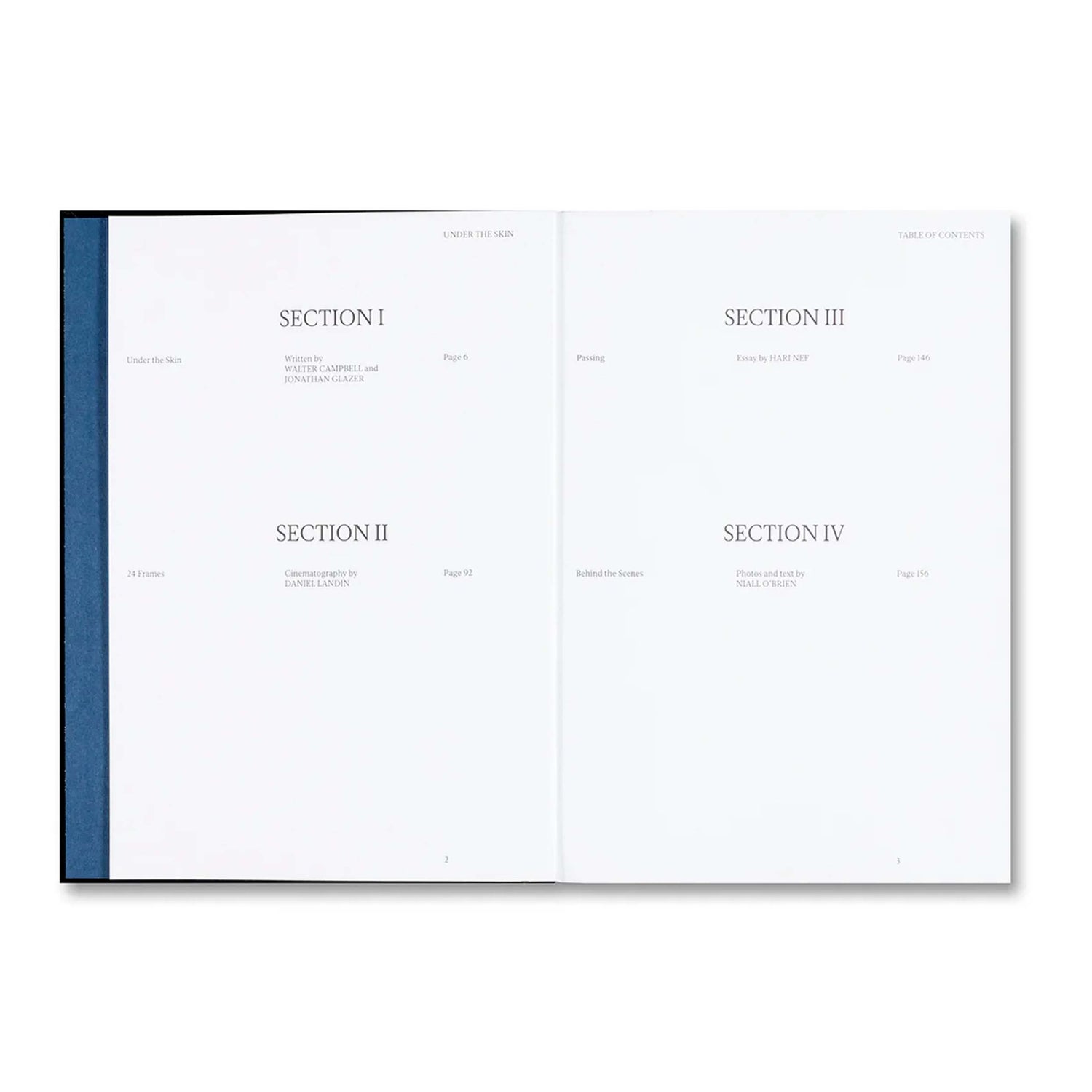 BIBLIOTHECA: Under The Skin Screenplay Book | DSMG E-SHOP
