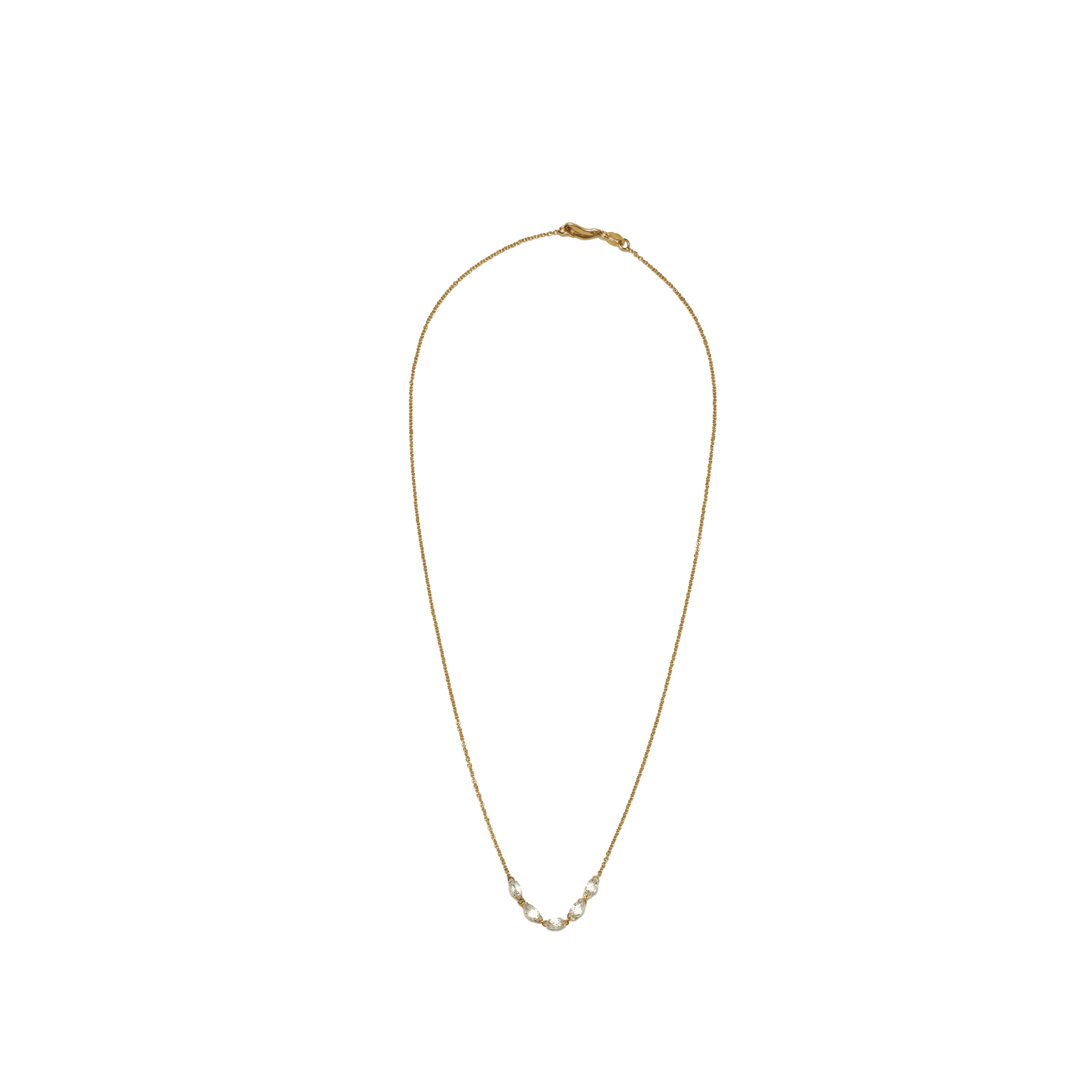WILLIAM WELSTEAD: Five Nizam Beads On Gold Chain (G) | DSMG E-SHOP